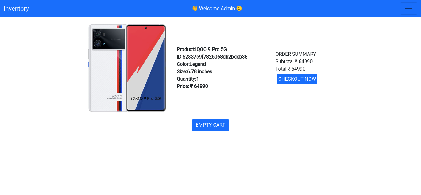 GitHub - vaibhavmde/capstone-Inventory: Inventry app to manage your inventry and bills