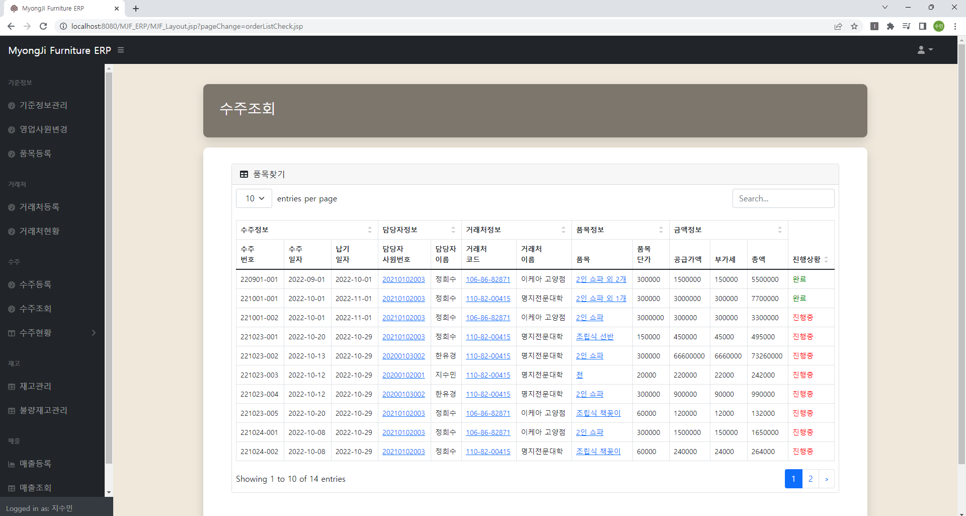 GitHub - Chisoomin/MJF_ERP