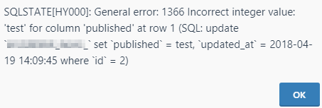 Cannot prevent backend SQL errors appear on screen · Issue #3517 · octobercms/october · GitHub