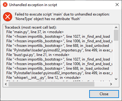 Crash on load - v0.6.2 · Issue #221 · chidiwilliams/buzz · GitHub