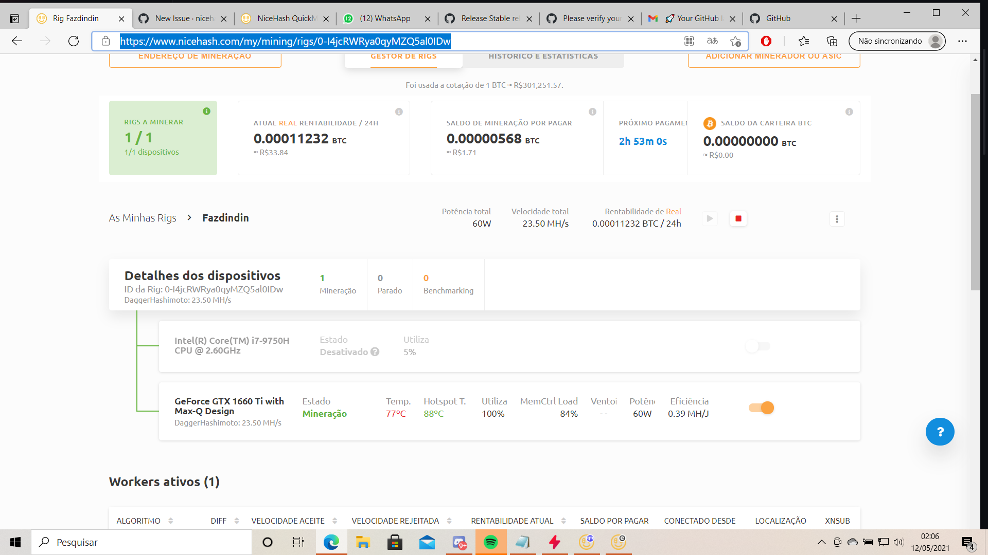 Missing optmize button in the rig gestor dash · Issue #511 · nicehash/NiceHashQuickMiner · GitHub