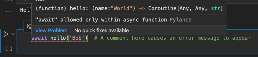 Top level await in notebook recognized incorrectly in assignment ...
