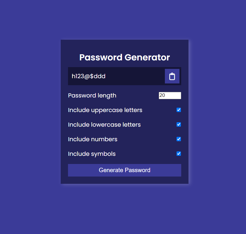 GitHub - dikshyant3/Password-Generator: A password generator