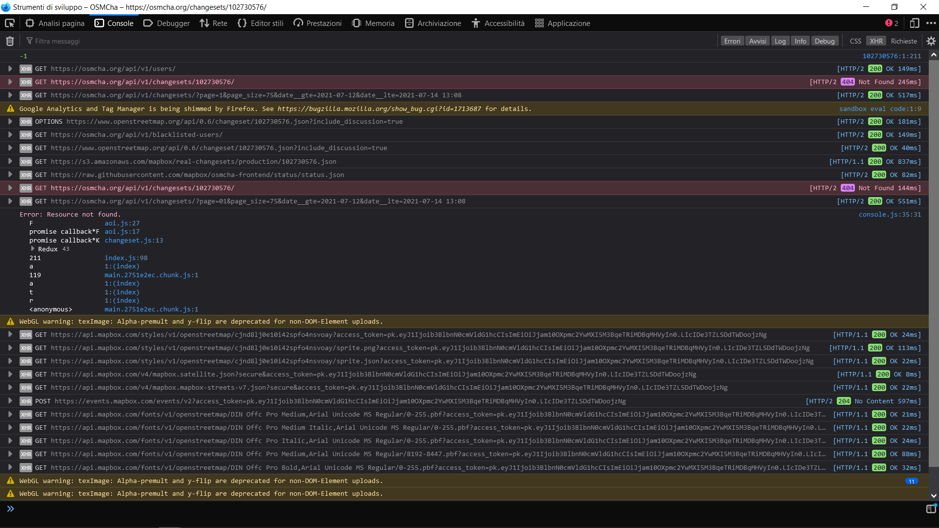 Error loading changeset "Resource not found", API returns 404 · Issue #569 · OSMCha/osmcha ...