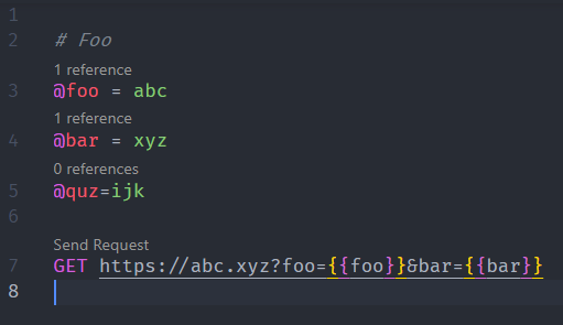 Reference count not shown for variables after first with comment · Issue #883 · Huachao/vscode ...