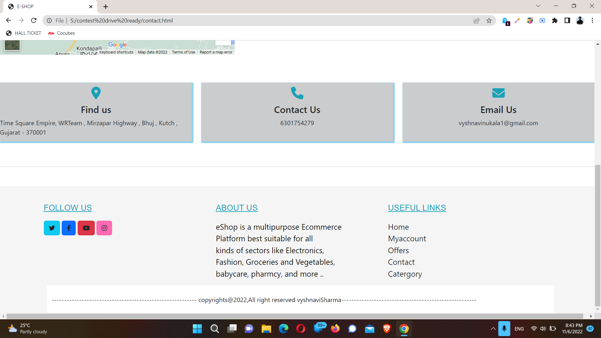 GitHub - VyshnaviNukala/FRT_PROJECT: MY WEBSITE