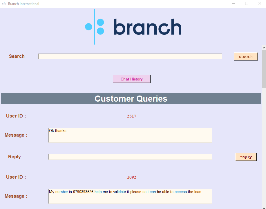 GitHub - Vinay-15/Customer-Service-Messaging-App: A Customer service ...