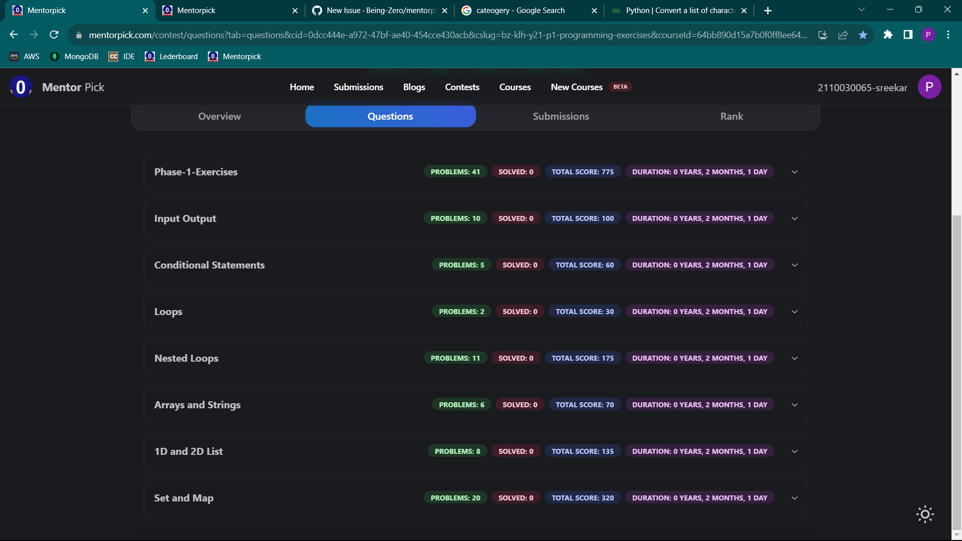 Number Of Questions · Issue #20 · Being-Zero/mentorpick-issues · GitHub