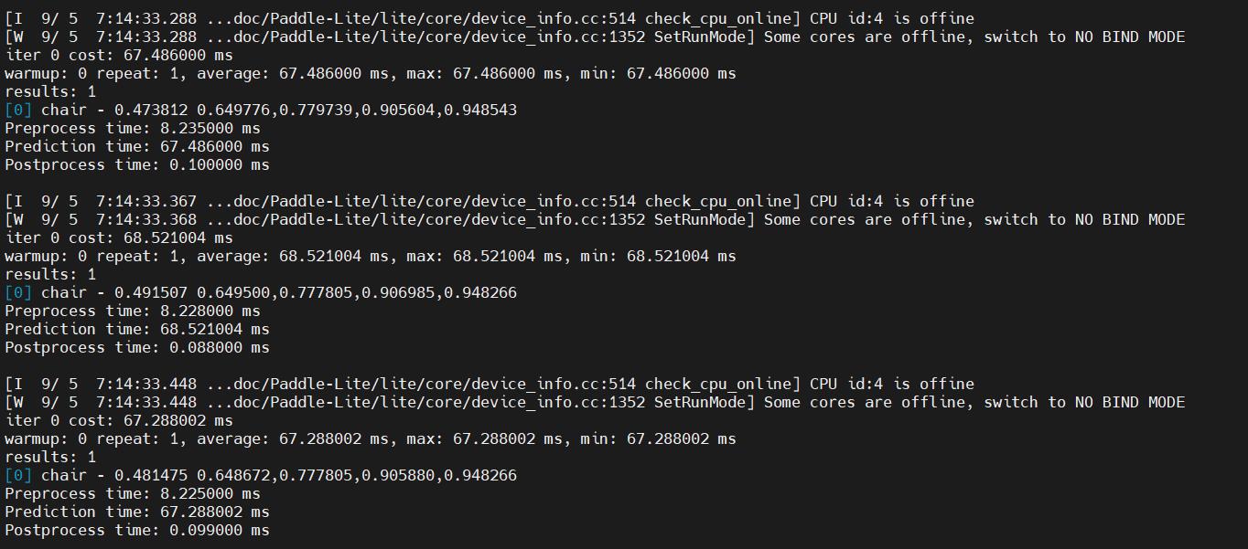 Error of linux_arm_picodet_detection NO BIND MODE ！ · Issue #307 · PaddlePaddle/Paddle-Lite-Demo ...