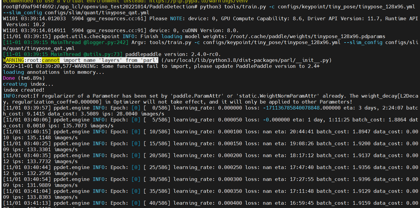 tinypose qat quant missing · Issue #7235 · PaddlePaddle/PaddleDetection · GitHub