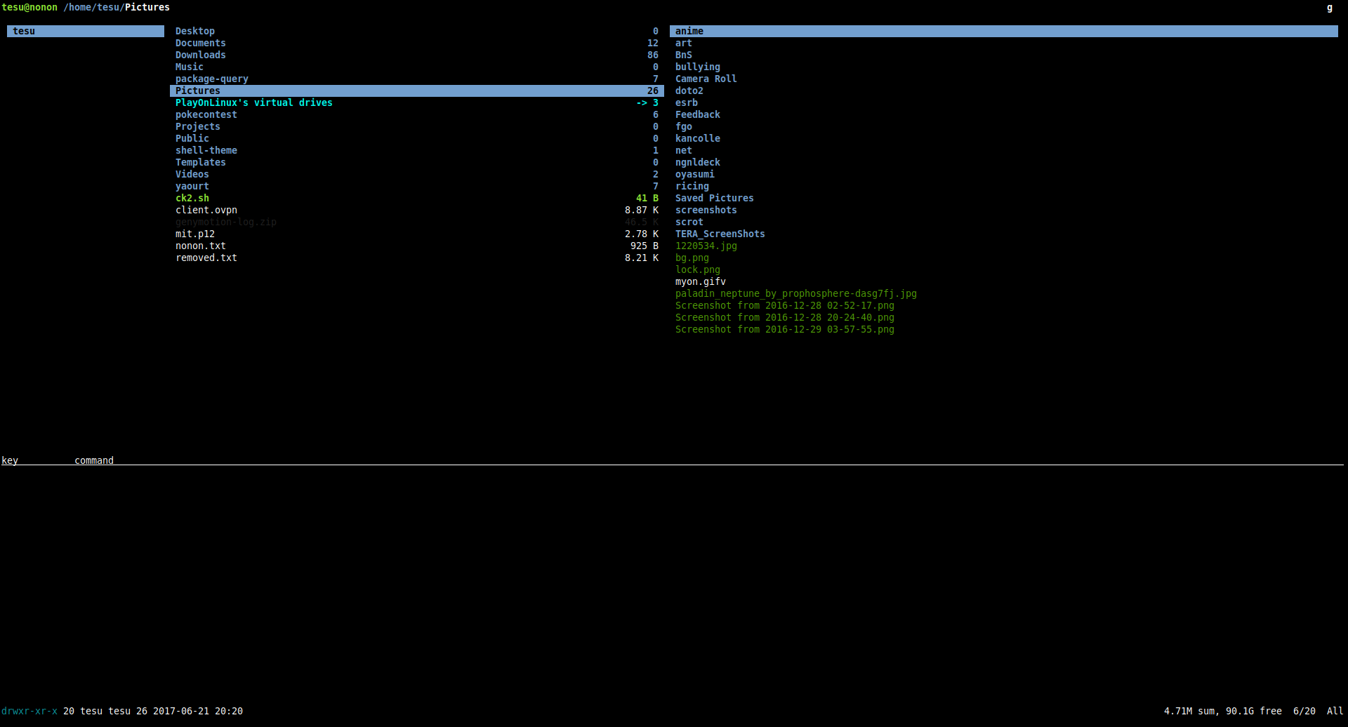 Setting border color also sets key/command help color · Issue #891 · ranger/ranger · GitHub
