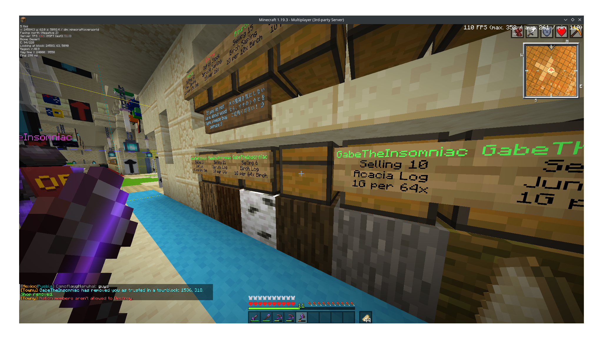 [Bug] Able to break any quickshop sign. · Issue #1654 · EarthMC/Issue-Tracker · GitHub