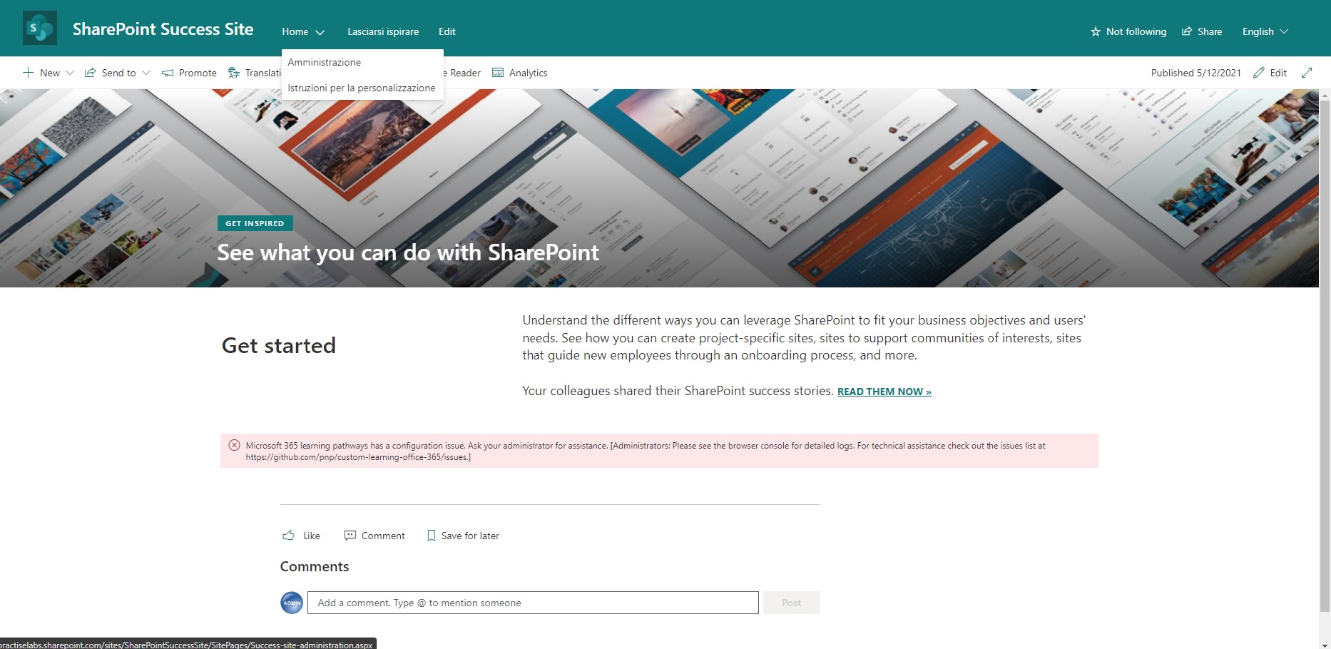Your request to provision "SharePoint Success Site" template failed! · Issue #514 · SharePoint ...