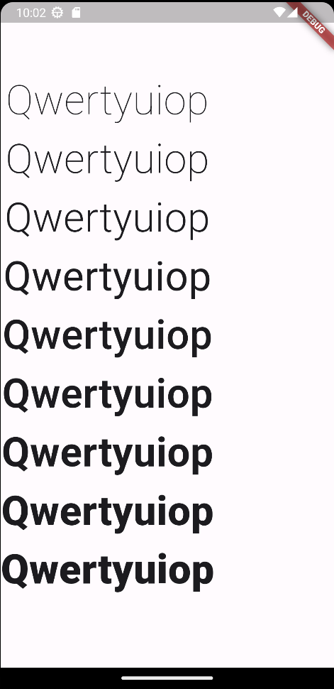 FontWeight.w200 actually displays w100 · Issue #89960 · flutter/flutter · GitHub