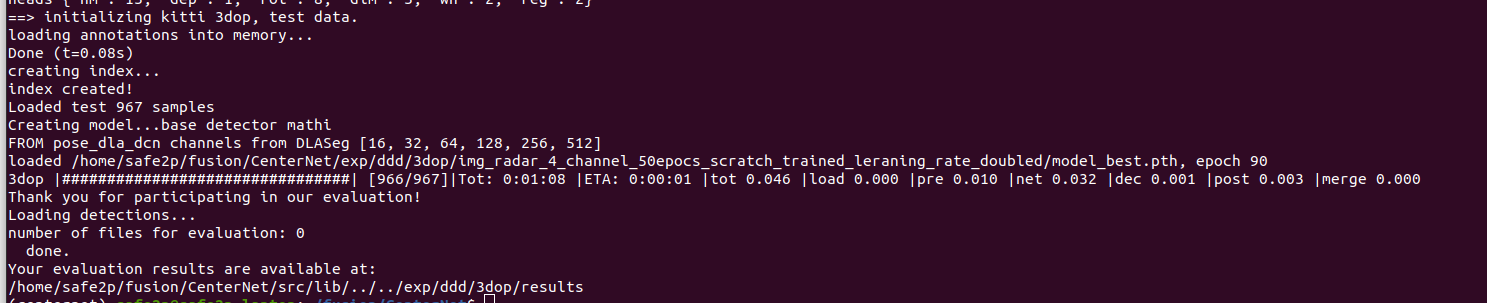No evaluation matrix generated · Issue #1033 · xingyizhou/CenterNet · GitHub