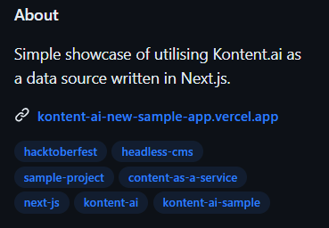 Failing website link on github · Issue #47 · kontent-ai/sample-app-next-js · GitHub