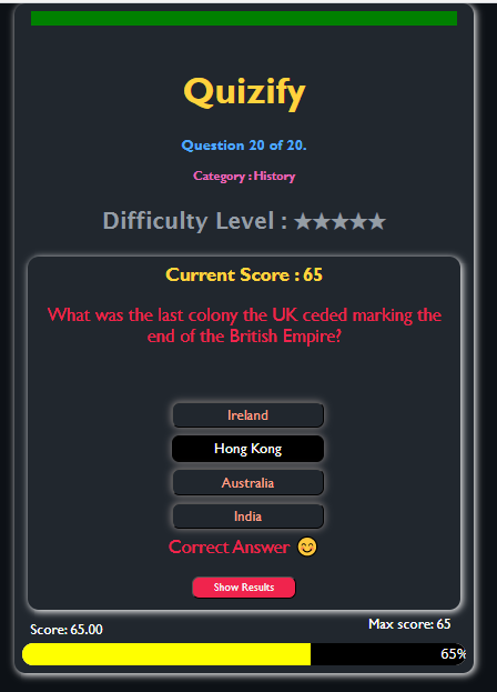 GitHub - nileshraman/Quizify: Quizfy is quiz app that is made using react js