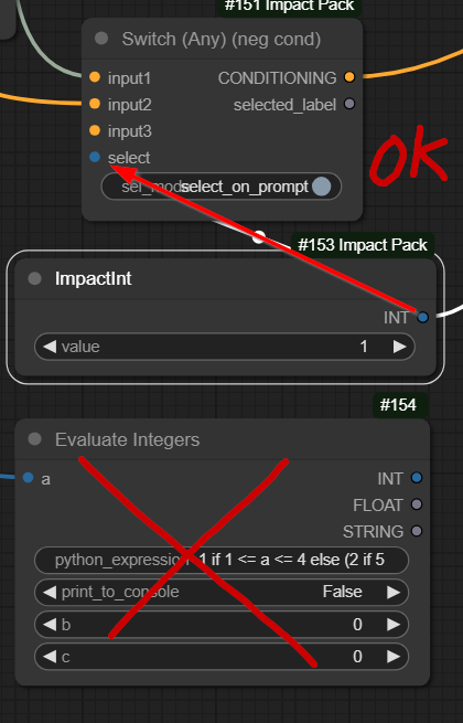 Eval Int to Any Switch Doesn't Work · Issue #165 · ltdrdata/ComfyUI-Impact-Pack · GitHub
