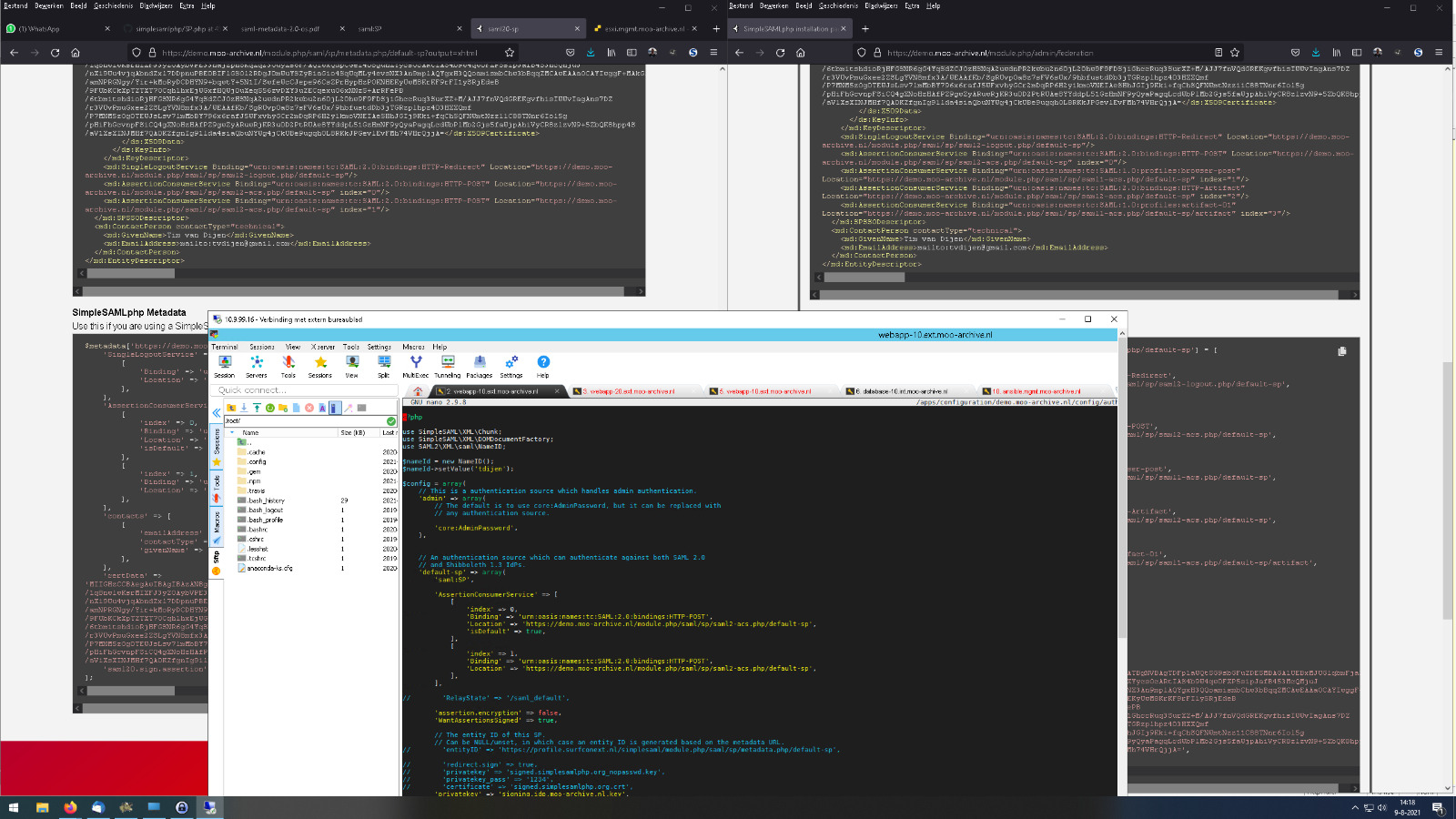 admin: SP metadata ACS endpoints are not generated correctly · Issue #1496 · simplesamlphp ...