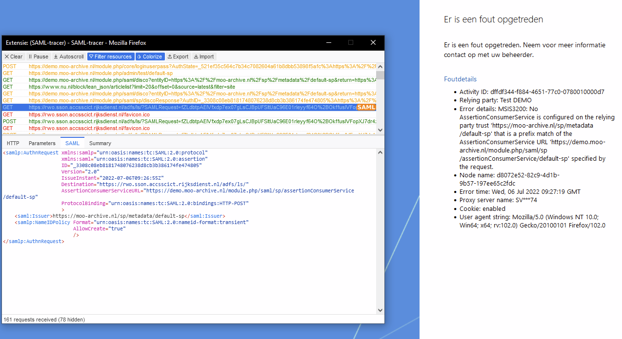 2.0: ADFS chokes on SSP's AuthnRequest · Issue #1667 · simplesamlphp/simplesamlphp · GitHub