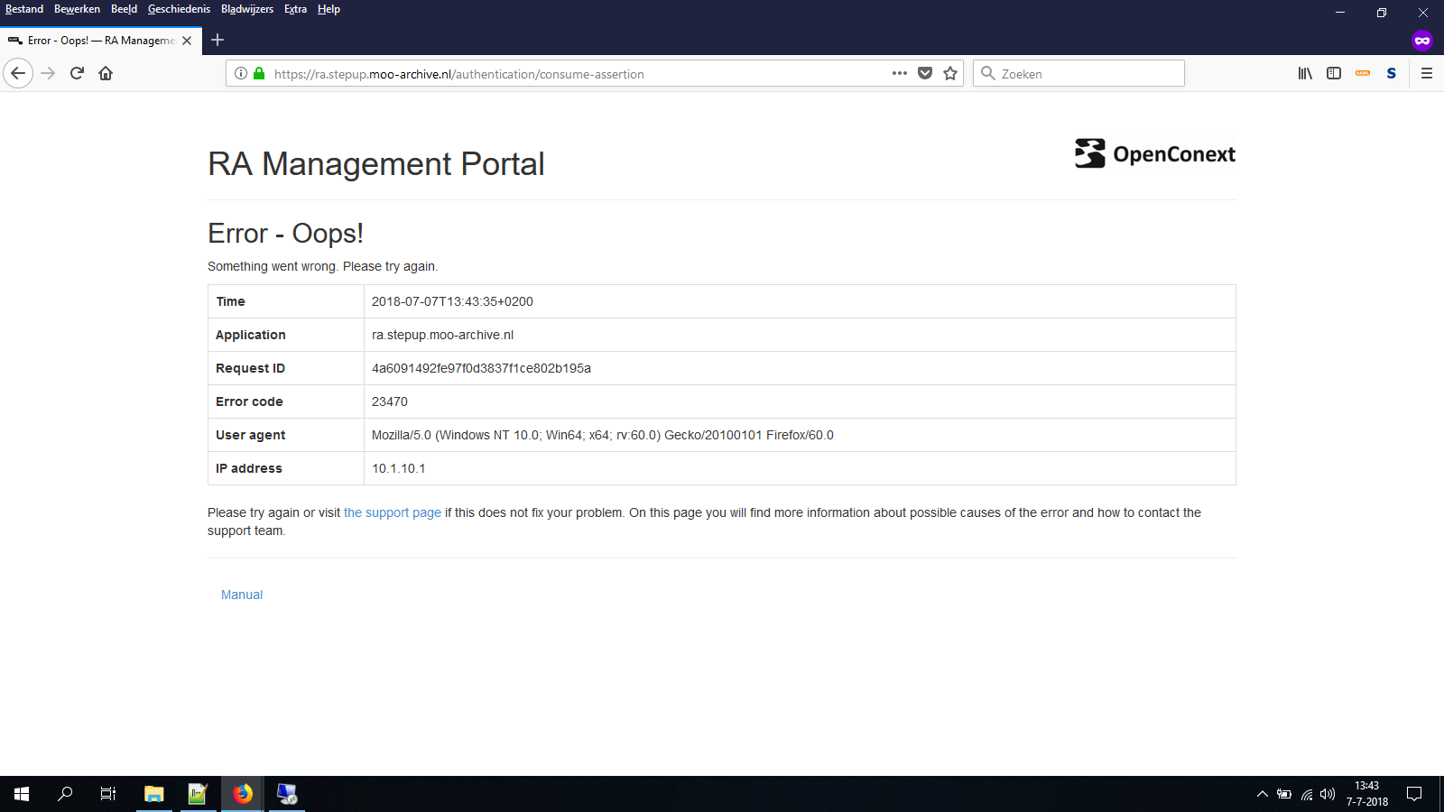 Non-descriptive error-message shown when non-RA log on · Issue #158 · OpenConext/Stepup-RA · GitHub