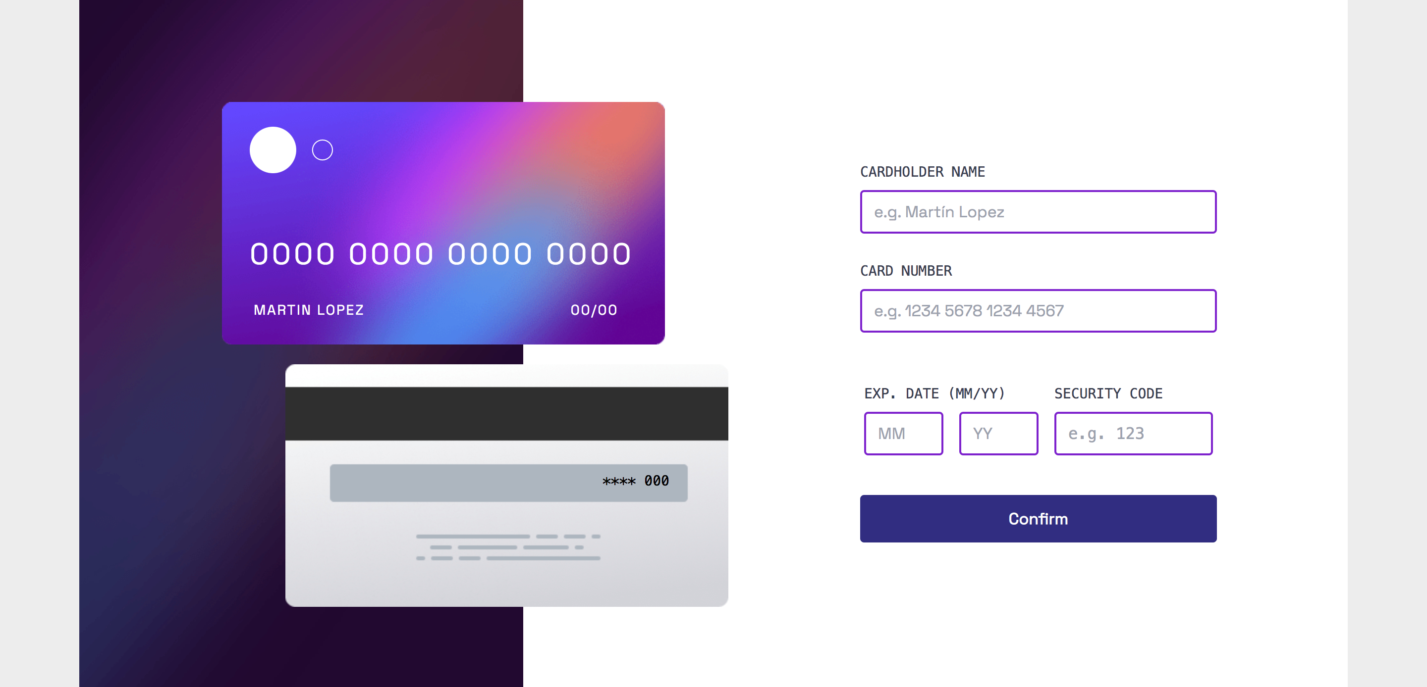 GitHub - martin-bass/interactive-card-details