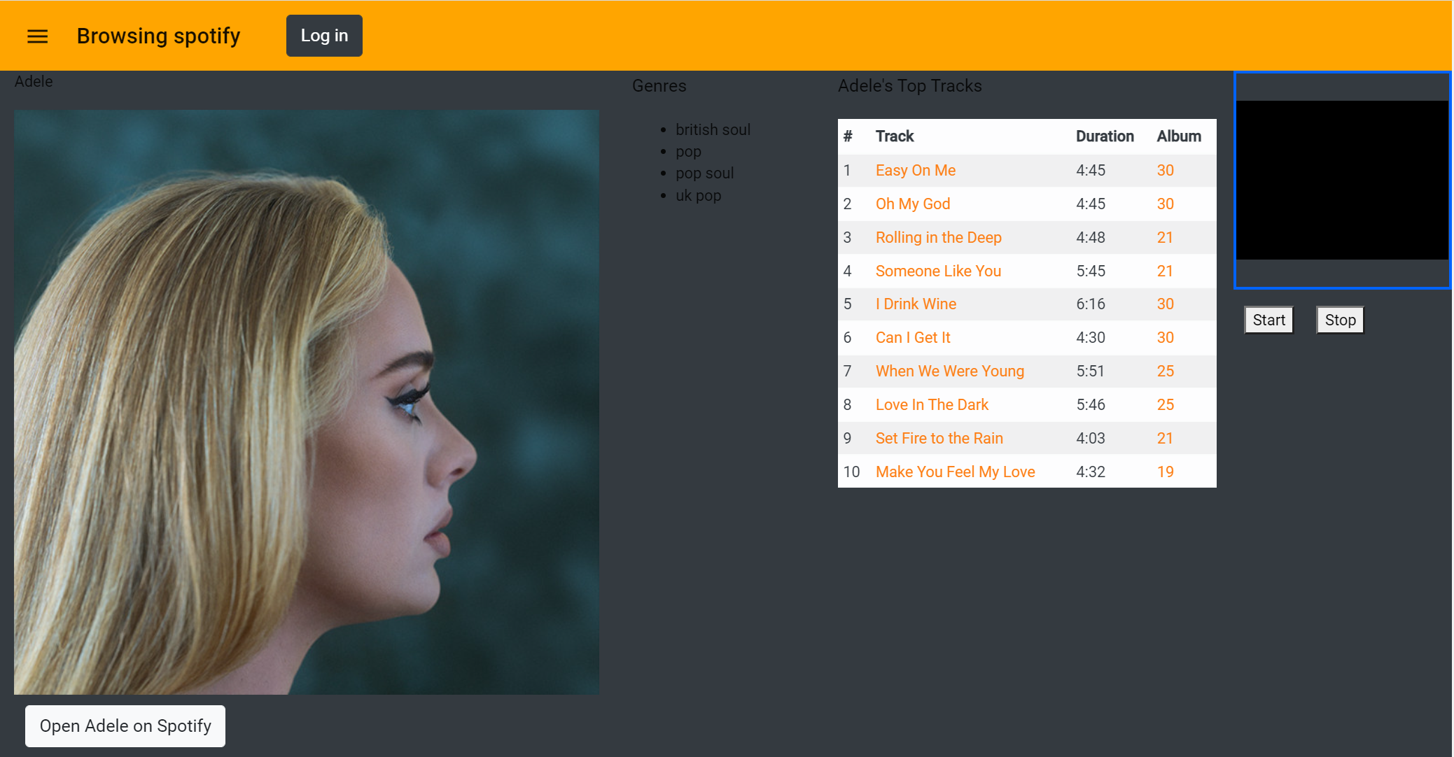 GitHub - dtang1999/SpotifyBrowser