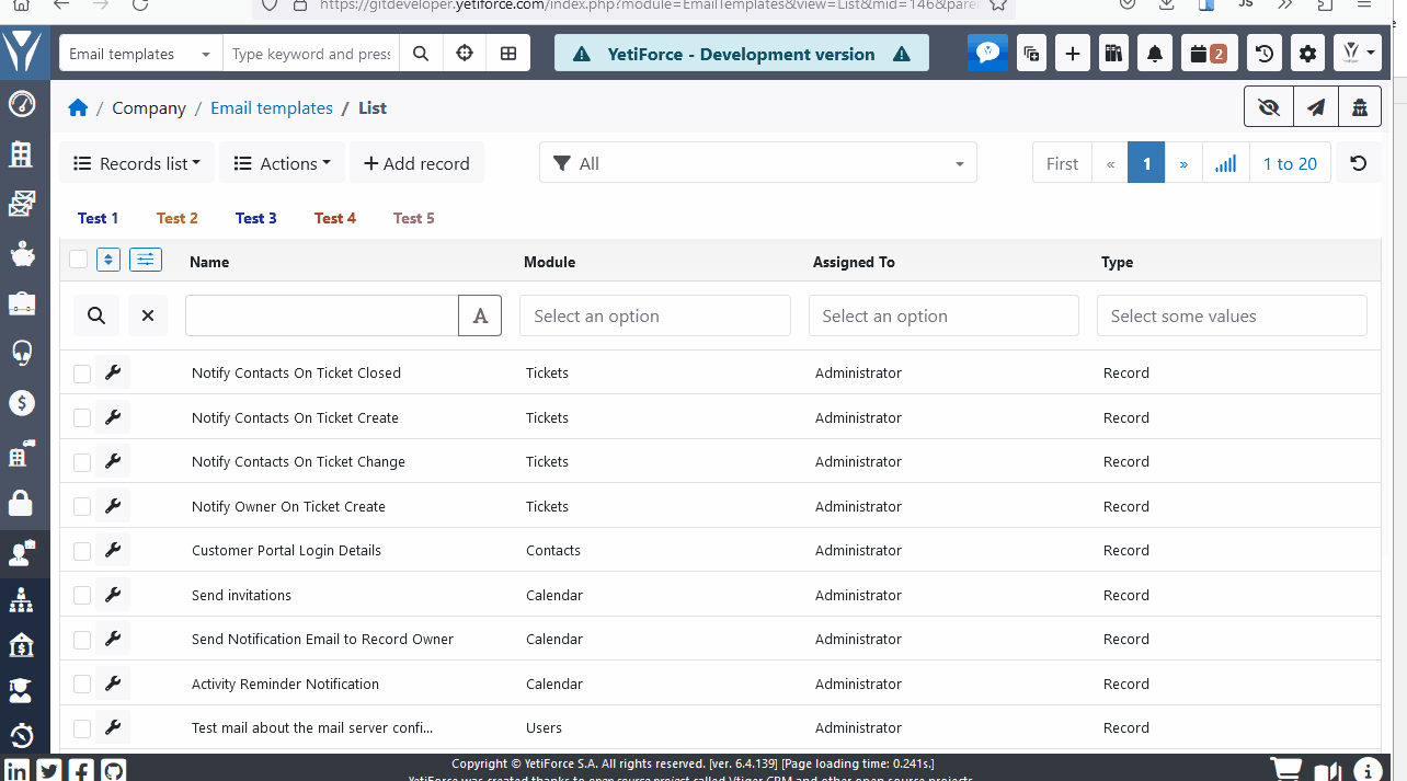 [bug] Email templates - filters error · Issue #16855 · YetiForceCompany ...