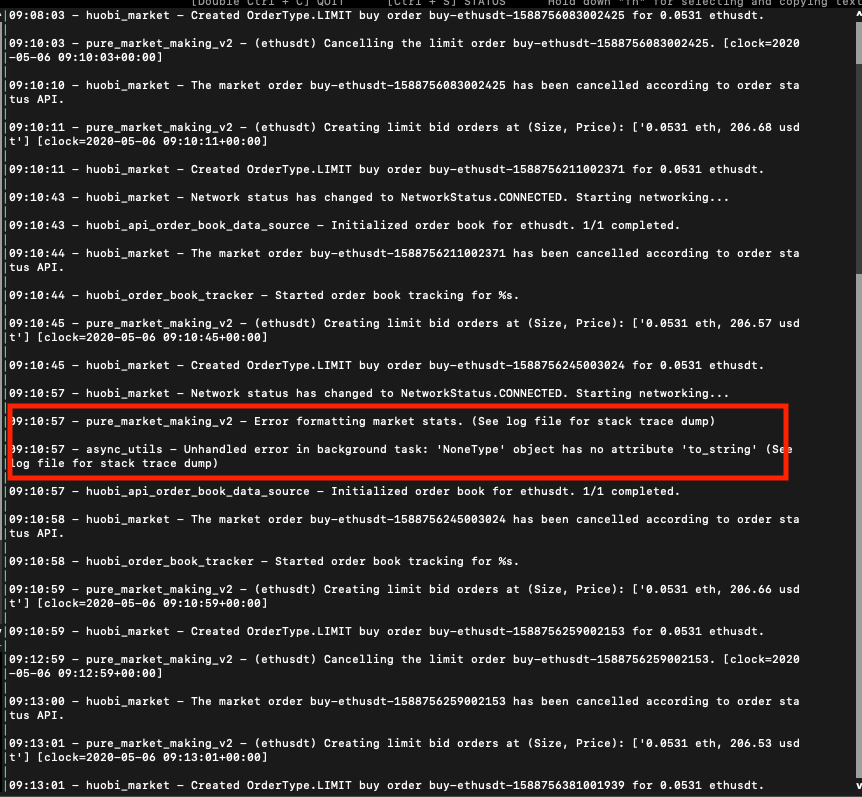 [BUG]PMM| Status command display 0 balance after starting the bot · Issue #1690 · hummingbot ...