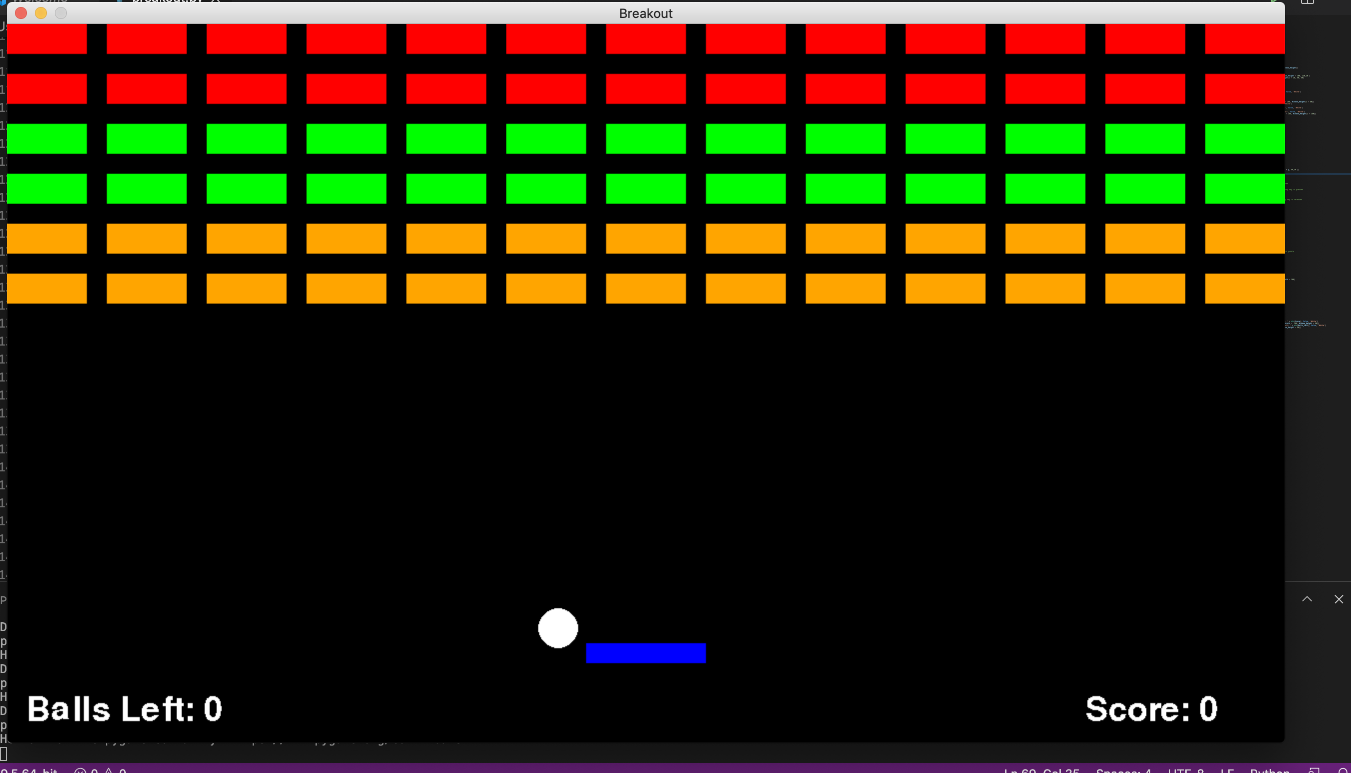 GitHub - EmergentComplexity/pygameBreakout: breakout clone in pygame