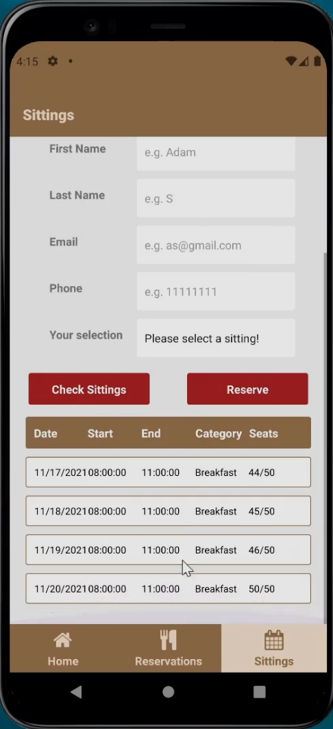 GitHub - ThomasWYang/reservation-system-react-app