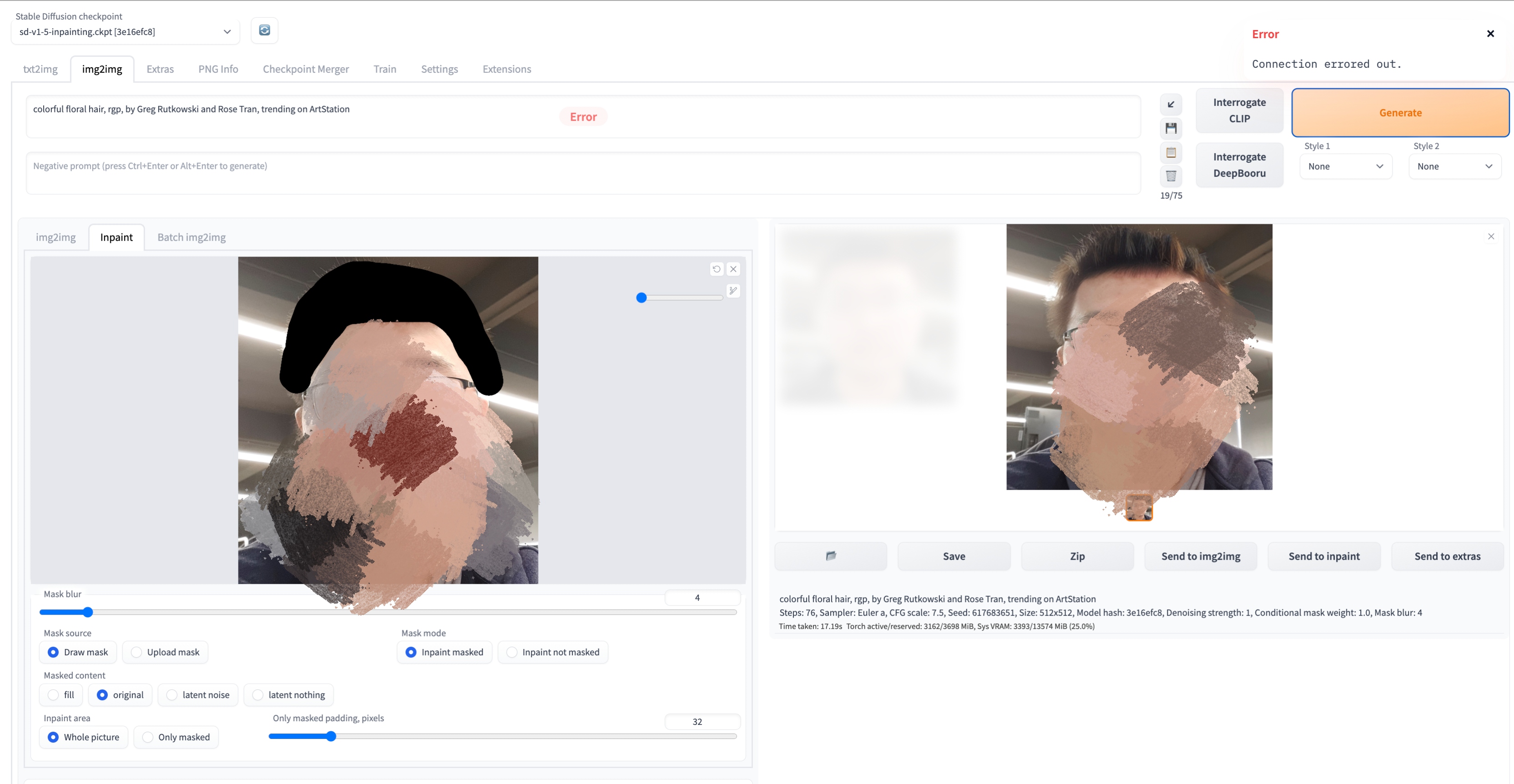 runway inpainting v1.5 does not work normally · AUTOMATIC1111 stable-diffusion-webui ...
