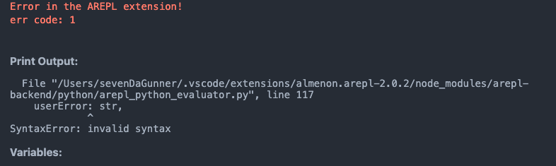 python version · Issue #415 · Almenon/AREPL-vscode · GitHub