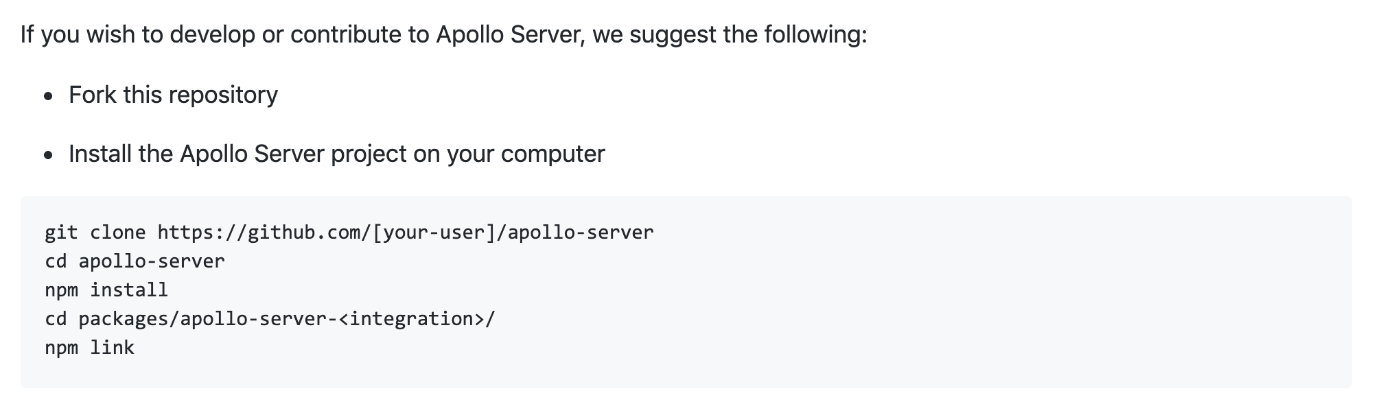 Contributing guide in README.md is outdated and npm link in project root is broken · Issue #1575 ...