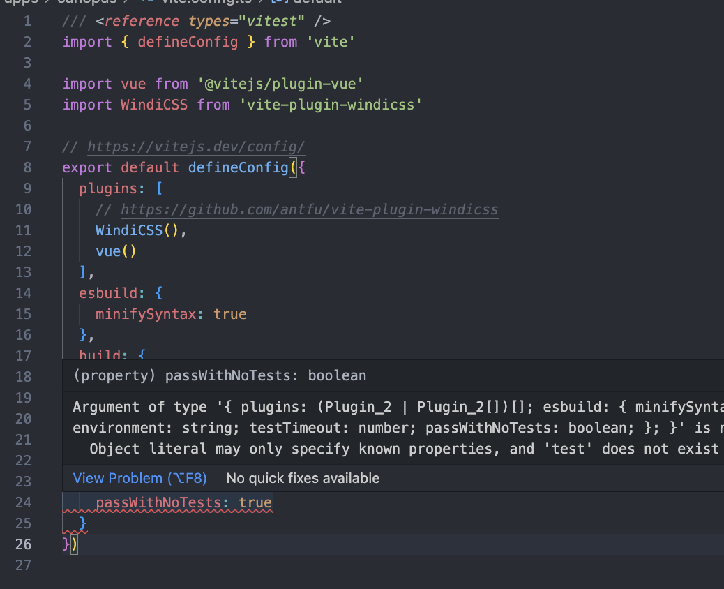Doesn't work when upgrading to v0.26.3. · Issue #2622 · vitest-dev ...