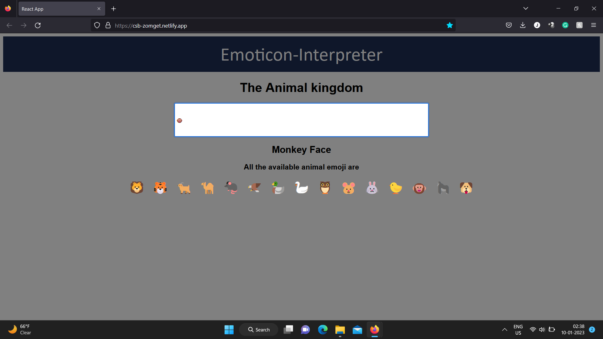 GitHub - Jagadeesh-Jetti/Emoticon-Interpreter: An emoji interpreter built using React