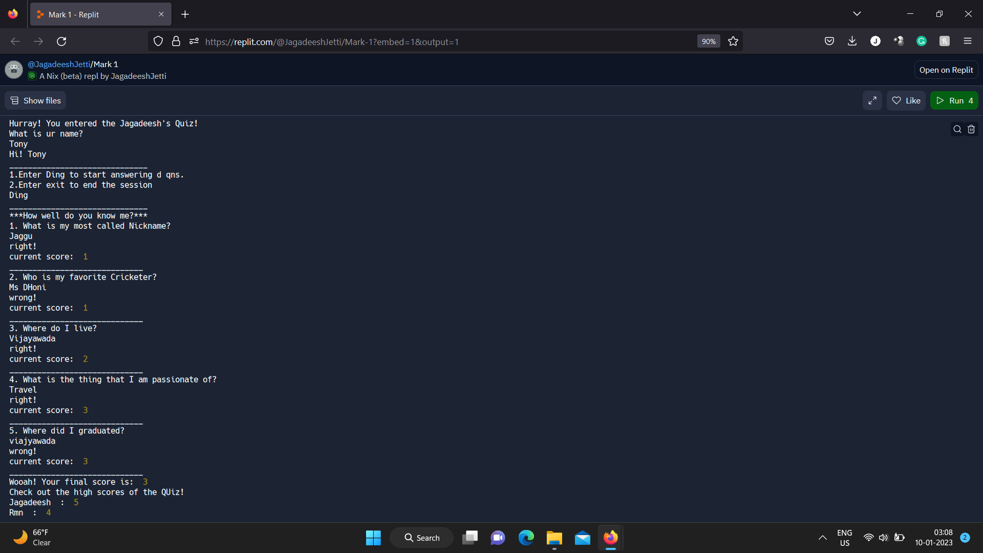 GitHub - Jagadeesh-Jetti/Do-you-know-me: A CLI app on the Do you know me quiz