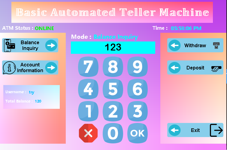 GitHub - ogie05/ATM-SYSTEM: Simple ATM SYSTEM for my project in school