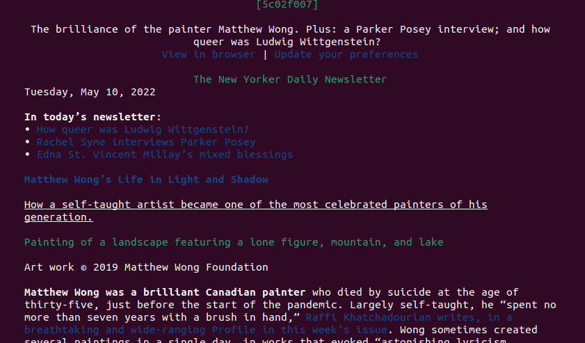 Colors not shown when using `w3m` · Issue #3402 · neomutt/neomutt · GitHub