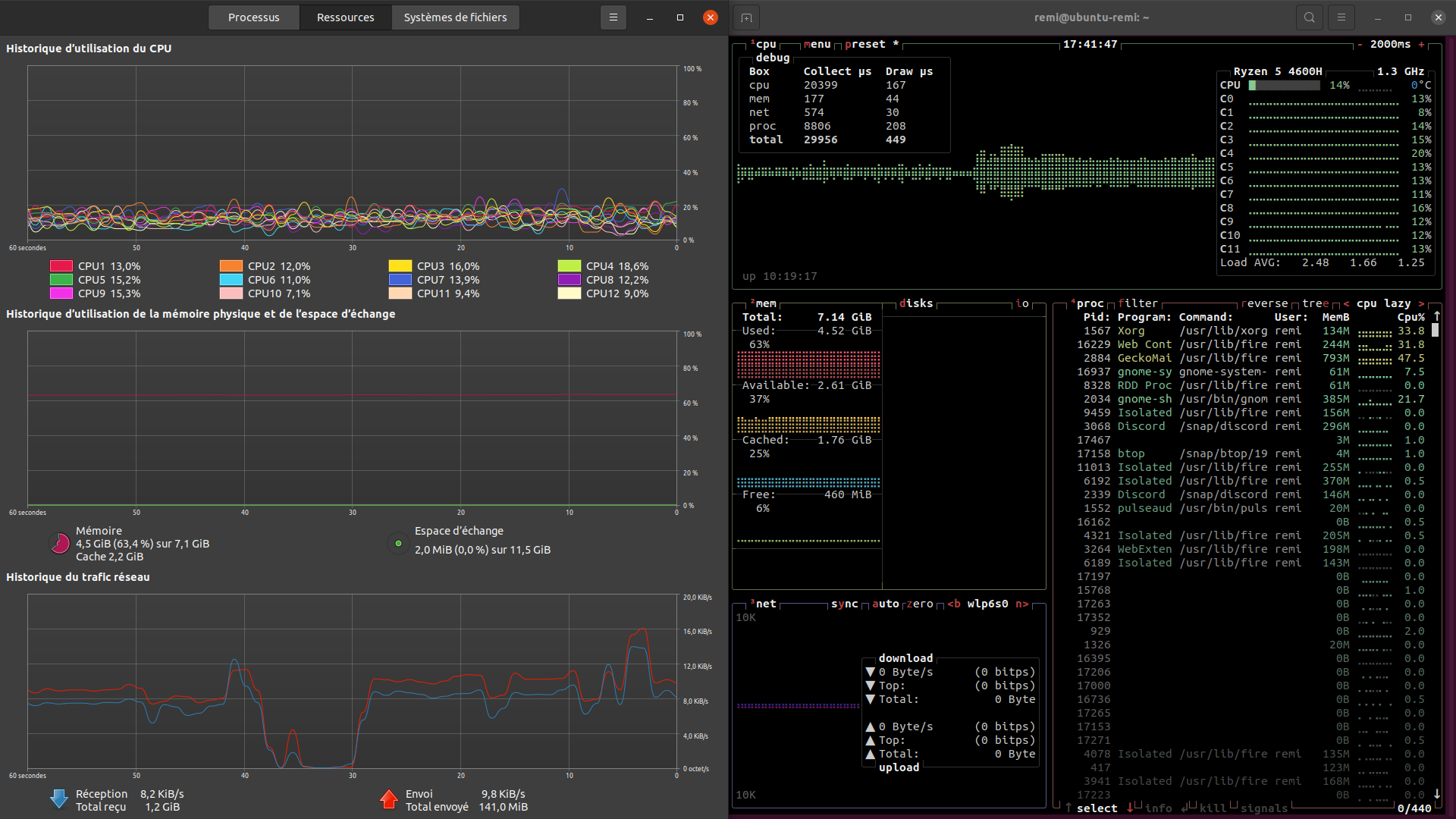 [BUG] Net usage not displayed · Issue #148 · aristocratos/btop · GitHub
