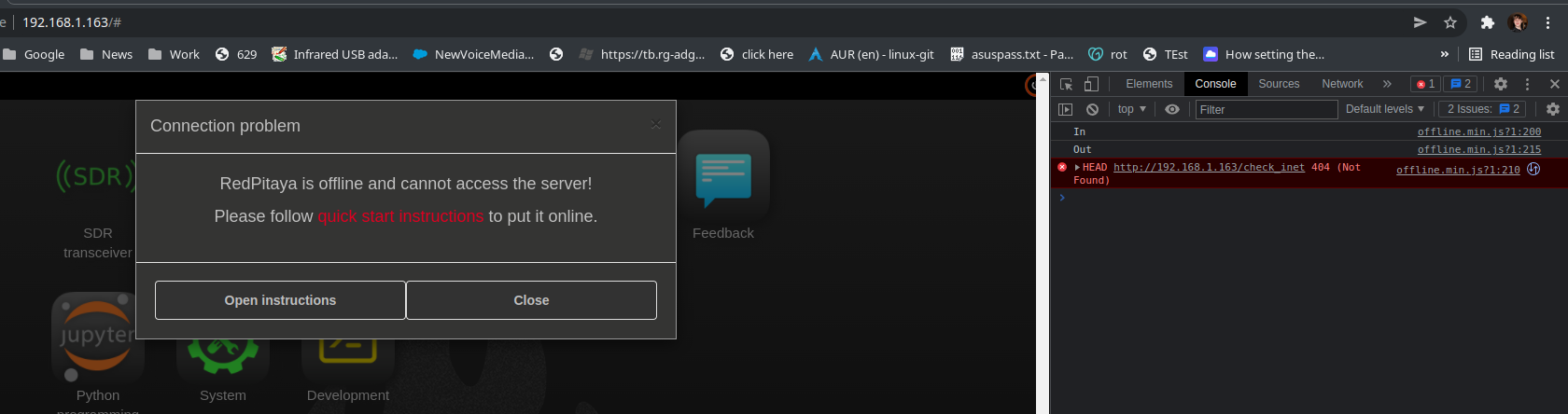 Problem Connecting red pitaya to internet · Issue #164 · RedPitaya/RedPitaya · GitHub