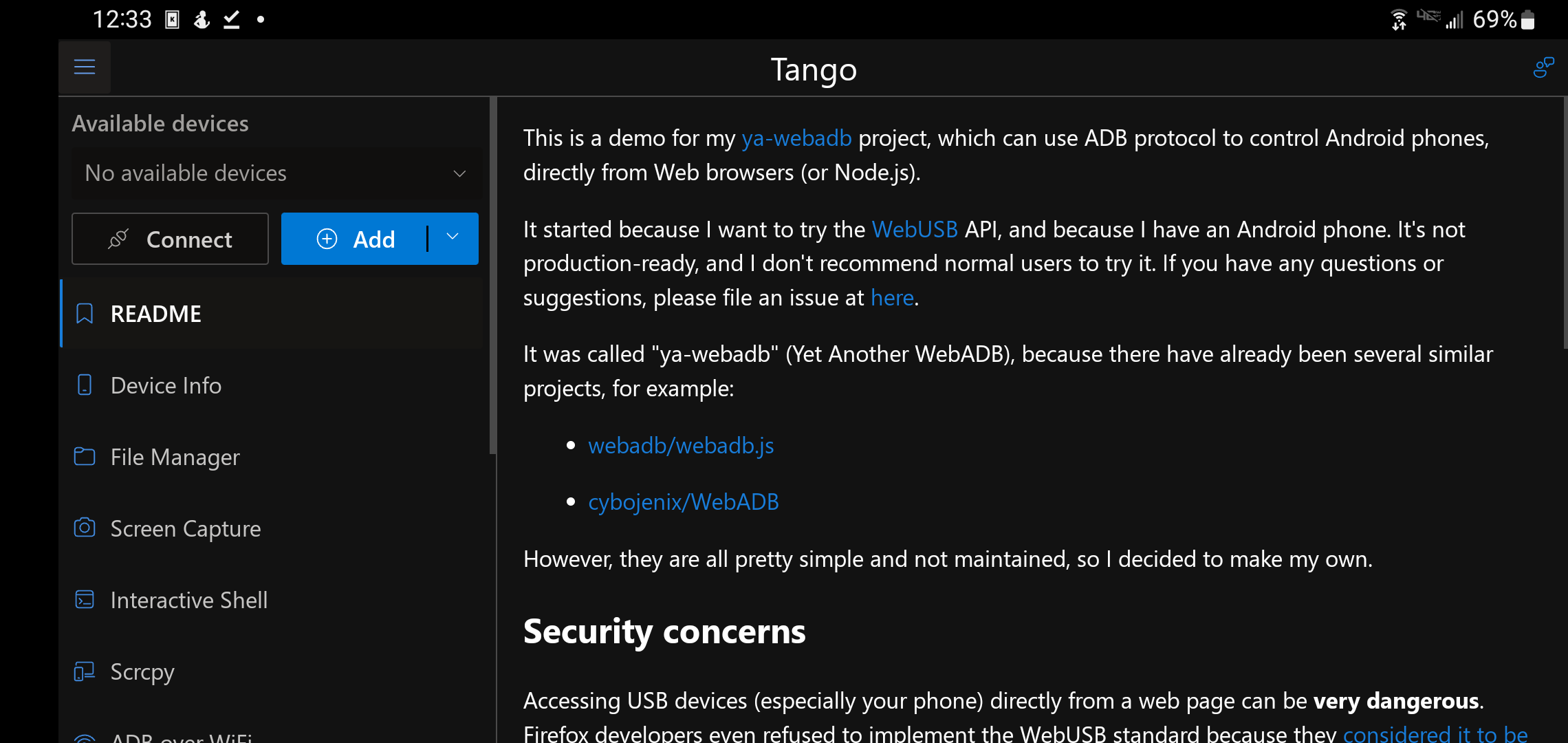 Demo themes · Issue #555 · yume-chan/ya-webadb · GitHub
