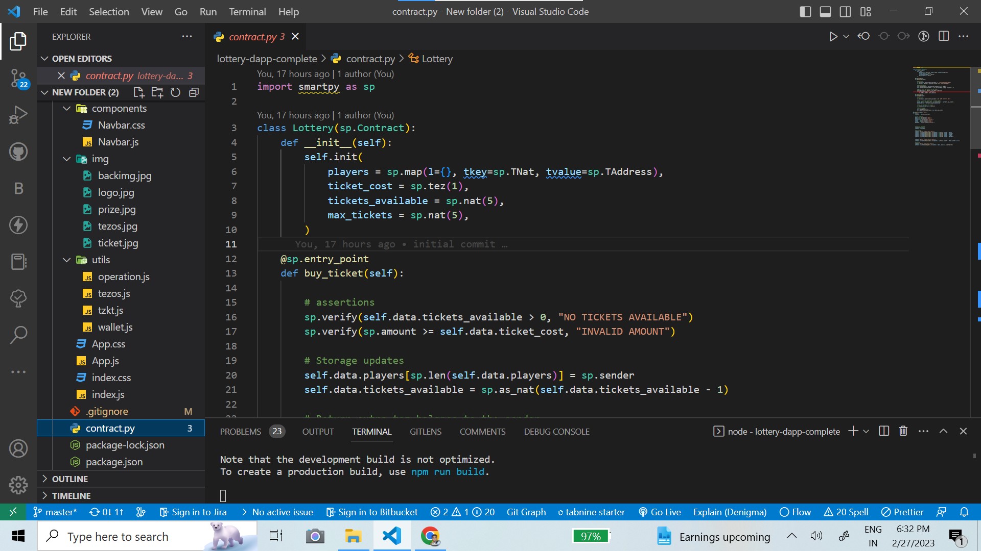 GitHub - Akash02032002/Tezos-lottery_Dapp: Tezos-Lottery_dApp