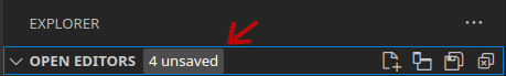 Make the "x unsaved" badge into a toggle that filters open editors · Issue #170860 · microsoft ...