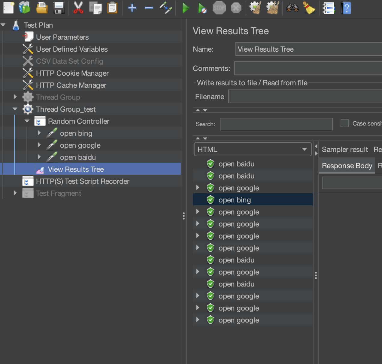 some request is not sent inside the random controller · Issue #5756 · apache/jmeter · GitHub