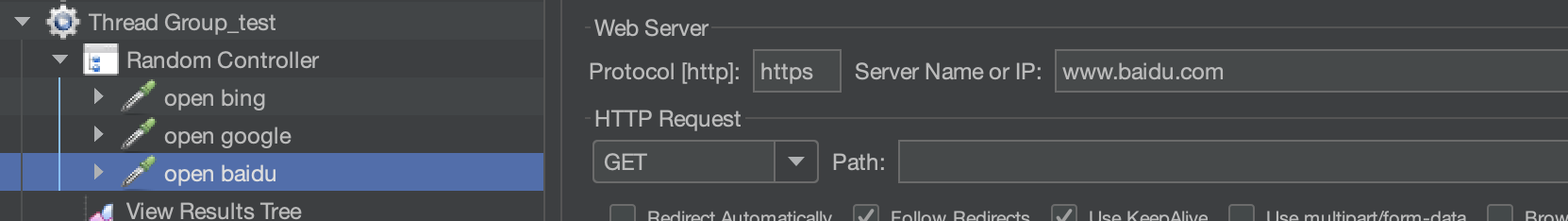 some request is not sent inside the random controller · Issue #5756 · apache/jmeter · GitHub