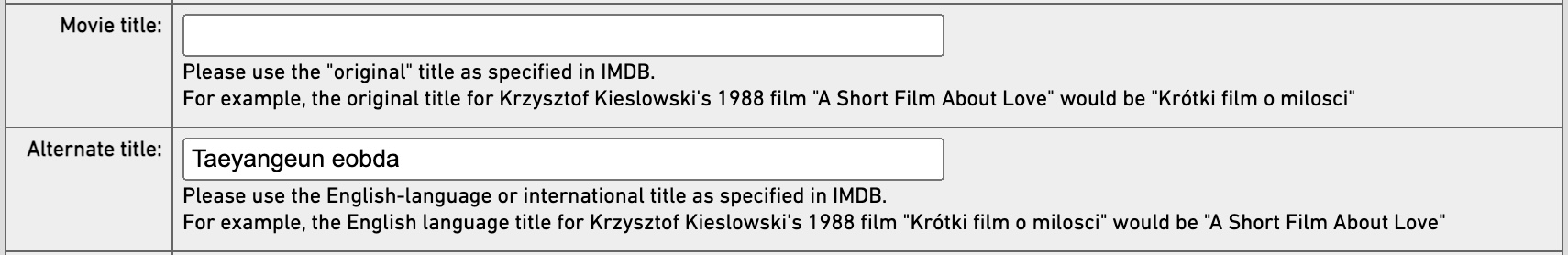 [BUG] For SC, for a non-English titled film, the original non-English title should be in the ...
