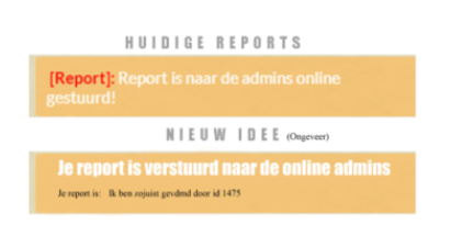 [FEATURE]: Reports van Hoge Raad en Head Staff rood maken / announcement in scherm kunnen geven ...