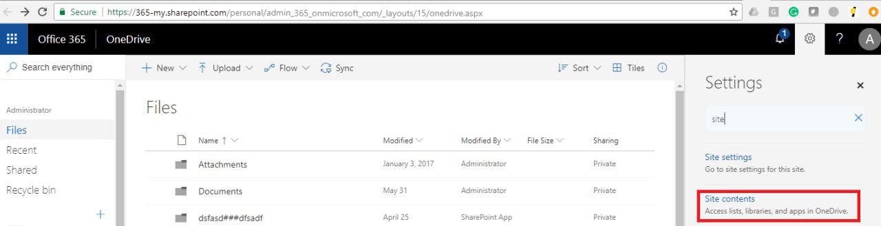 Access to personal OneDrive for Business Site Contents · Issue #878 · OneDrive/onedrive-api-docs ...