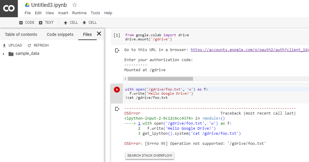 Google drive is not mounting · Issue #309 · googlecolab/colabtools · GitHub
